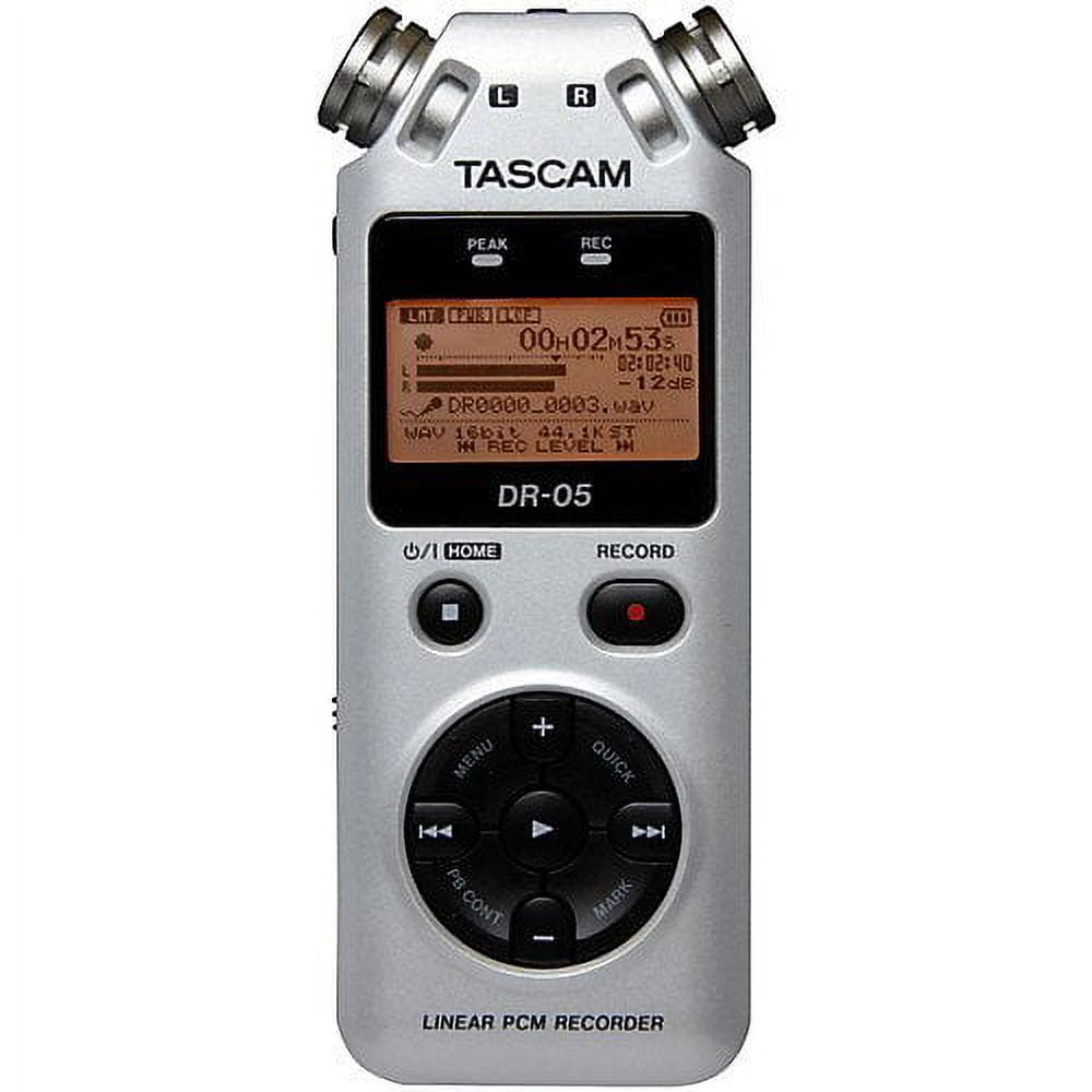 TASCAM DR-05 Portable Digital Recorder Silver - Walmart.com