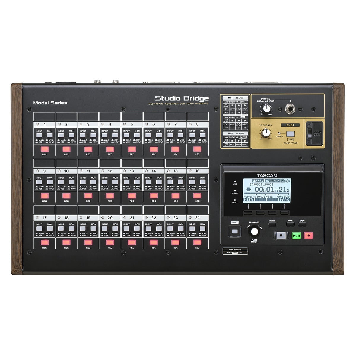 TASCAM Studio Bridge 24-Track Recorder and USB Audio Interface with ...