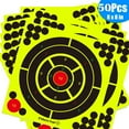 TASHHAR 8'' Shooting Targets 50pcs Reactive Splatter Range Paper Target ...