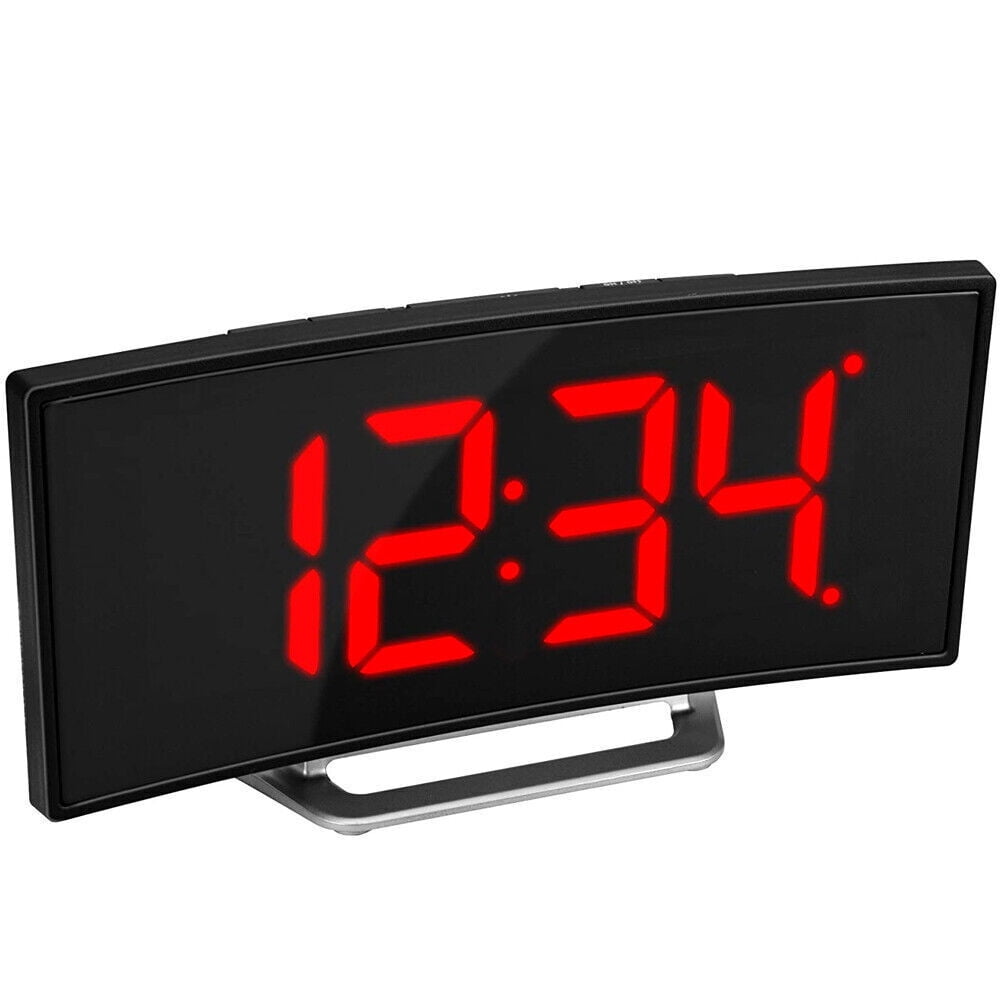 TASHHAR Digital Alarm Clock Electronic Voice Control LED Display ...
