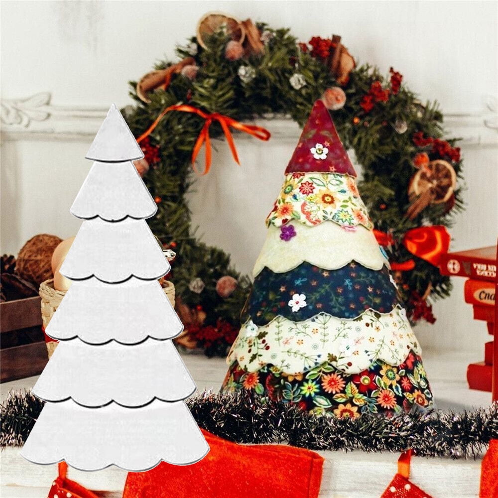 TASHHAR Handmade Christmas Tree Templates Quilting Set Cloth Ruler DIY ...
