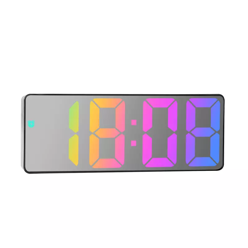 TASHHAR LED Desk Alarm Clock Nightlight Snooze Quiet Non Ticking ...