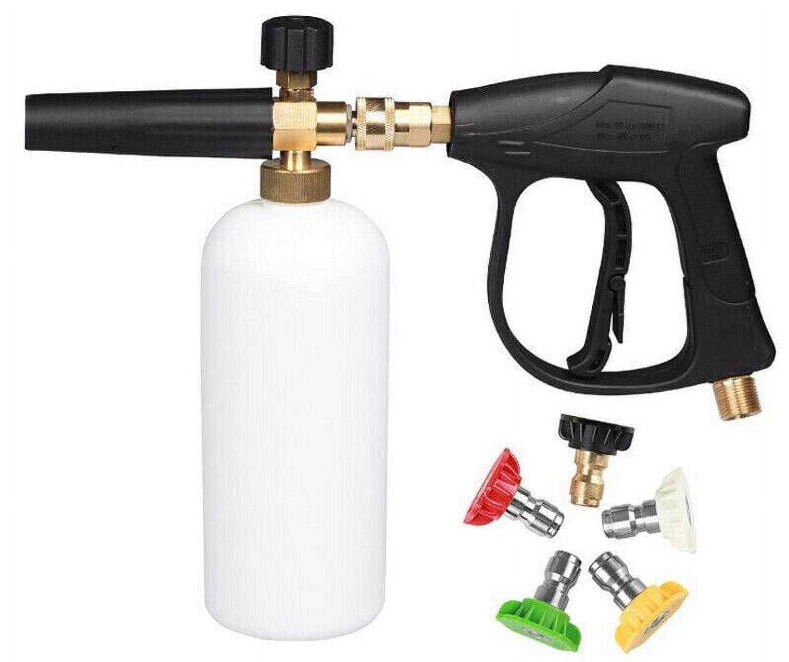 TASHHAR Pressure Washer Gun Kit with 5 Nozzle and Snow Foam Bottle 3000 ...