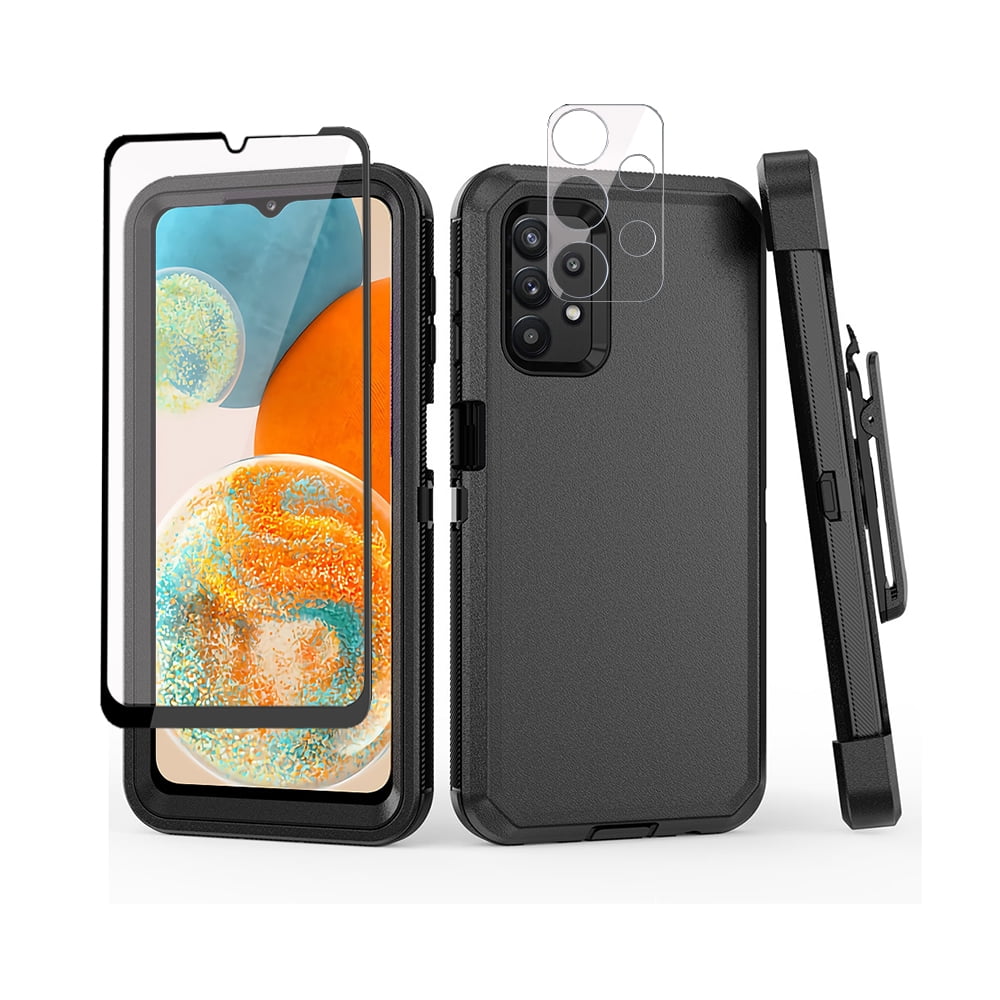 TASHHAR Samsung Galaxy A23 5G Case with Belt Clip Holster+Screen and ...