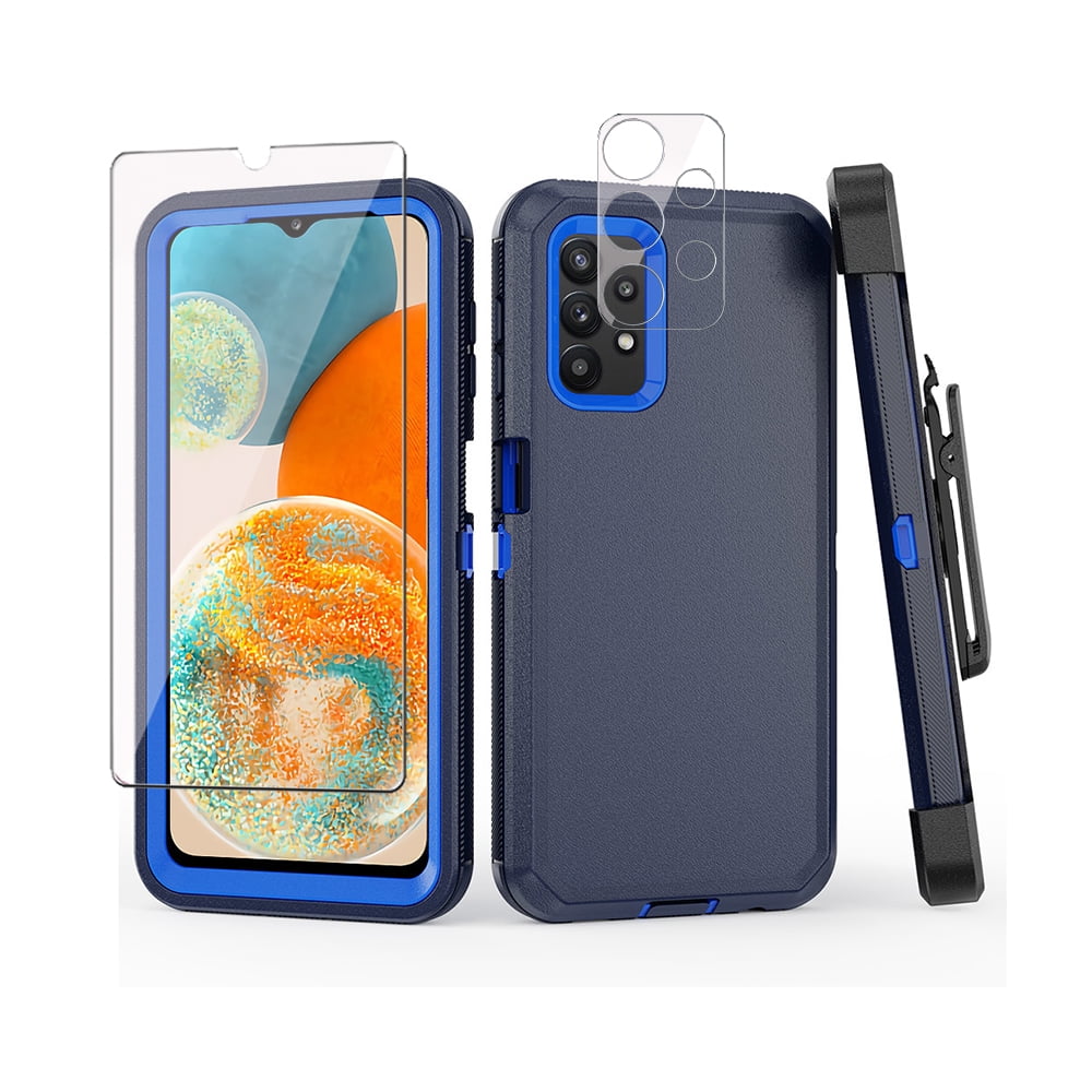 TASHHAR Samsung Galaxy A23 5G Case with Belt Clip Holster+Screen and ...
