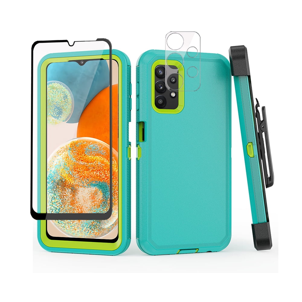 TASHHAR Samsung Galaxy A23 5G Case with Belt Clip Holster+Screen and ...