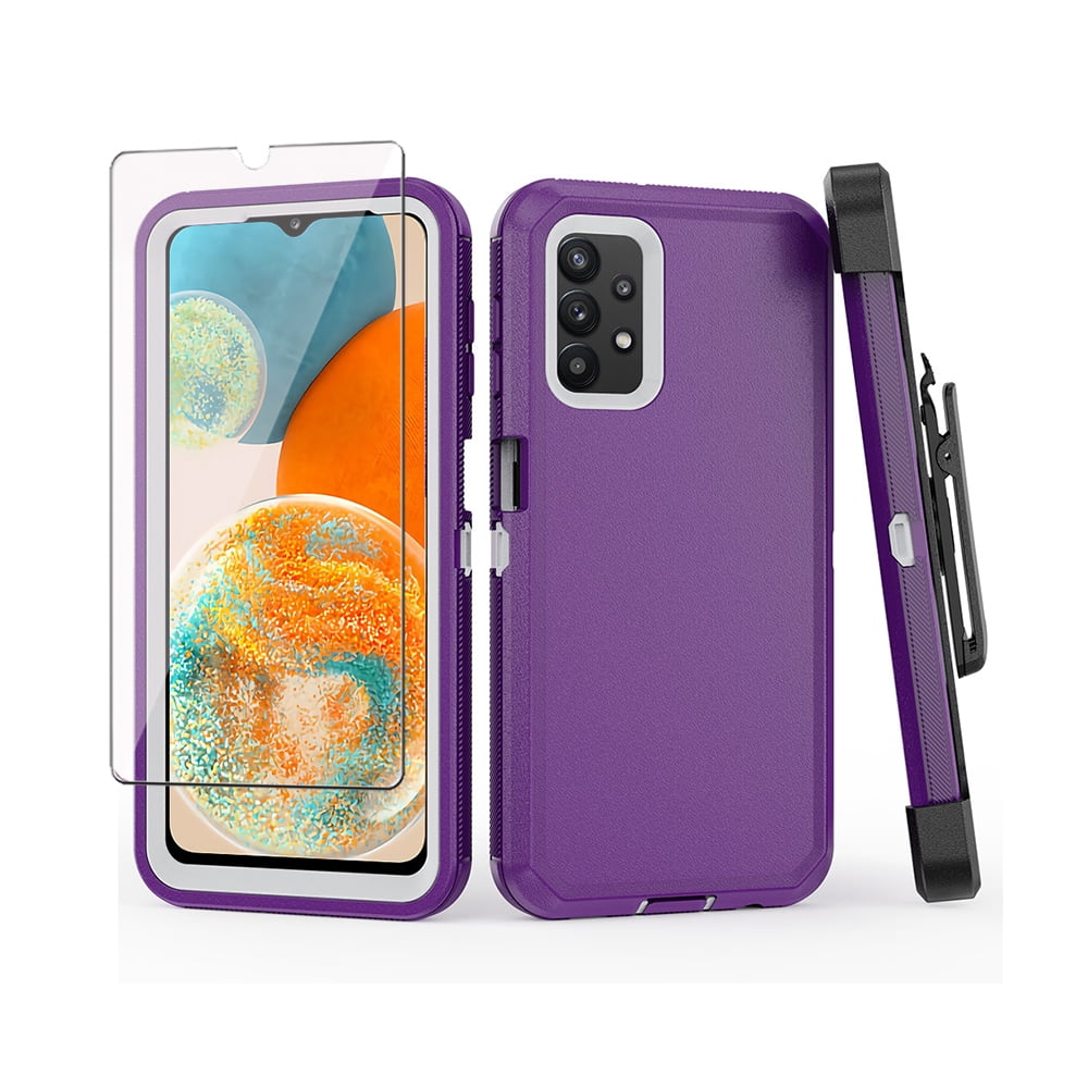 TASHHAR Samsung Galaxy A23 5G Case with Belt Clip Holster and Screen ...