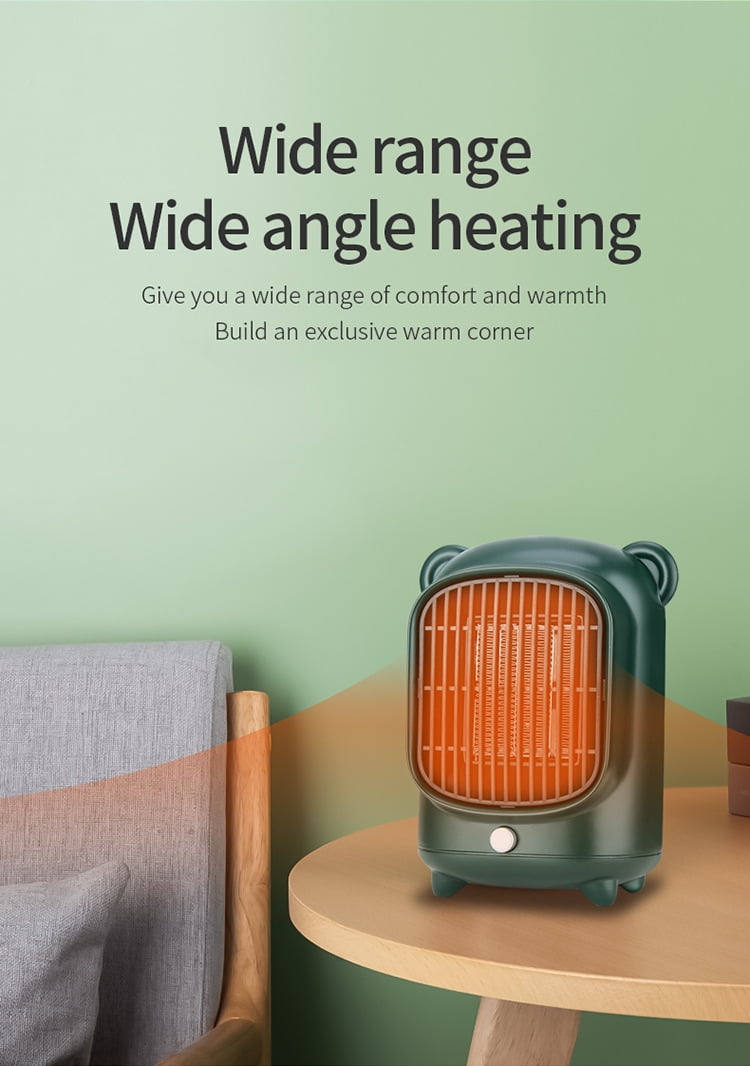 TASHHAR Space Heater Small PTC Desktop Electric Heaters for Home Indoor ...