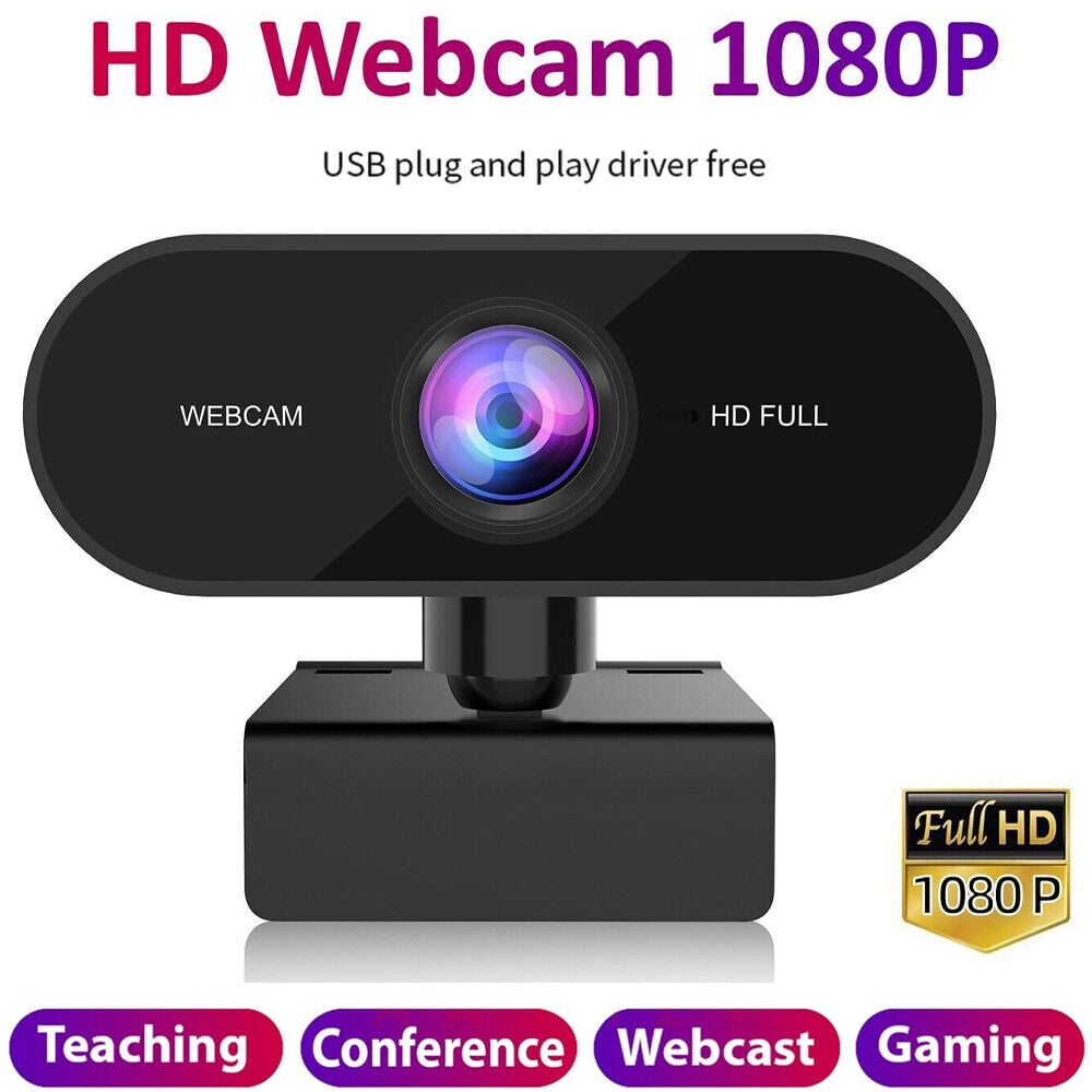 TASHHAR Webcam with Microphone 1080P Full HD Auto Focusing Web Camera ...