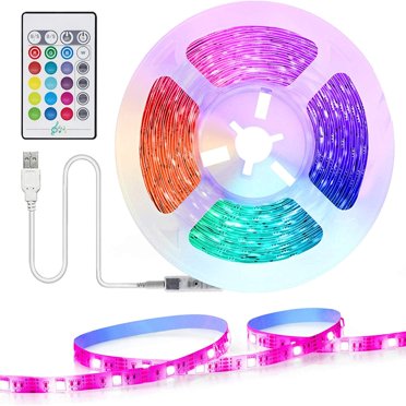 Emerald 10FT LED Strip Lights, Colored USB Connecting TV Backlight with ...