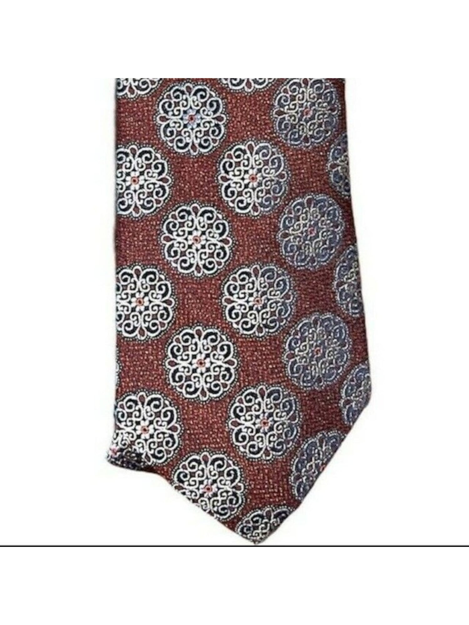 TASSO ELBA Mens Maroon Medallion Classic Neck Tie - Walmart.com