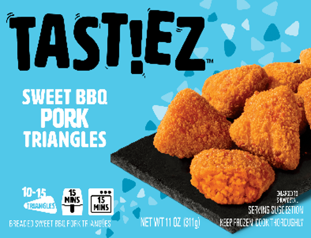 TAST!EZ Breaded Sweet BBQ Pork Triangles, 11 Ounces, Frozen Appetizers ...