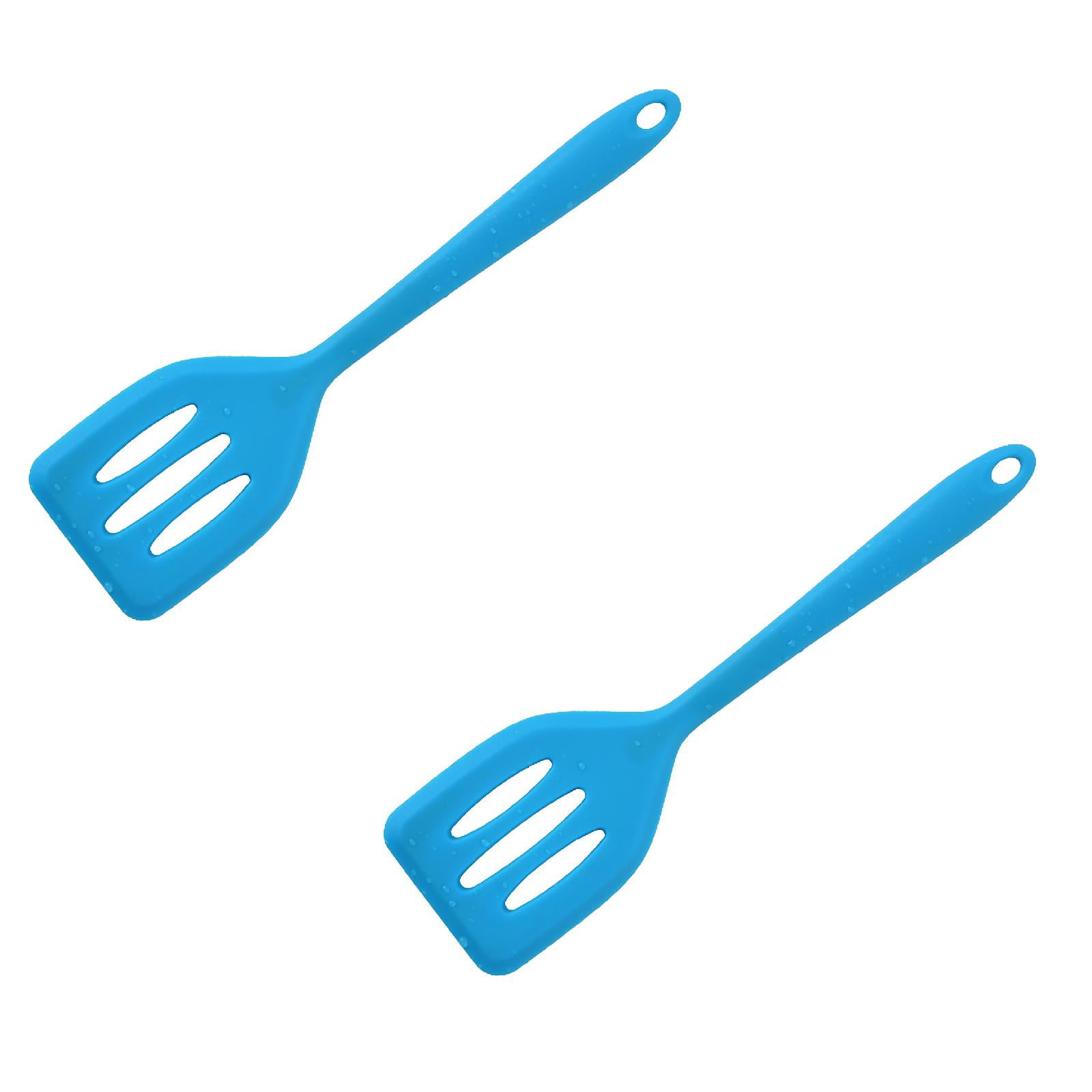 TASTAN 2pc Silicone Slotted Turner High Heat,Trumpet-Shaped Silicone ...