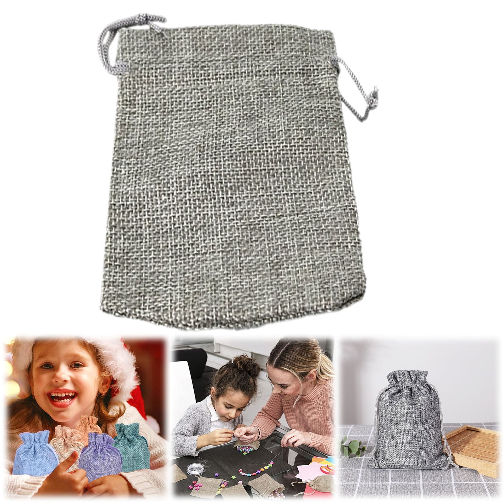 TASTAN Jewelry Storage Bags, Burlap Jewelry Storage Bags - 9X12Cm ...