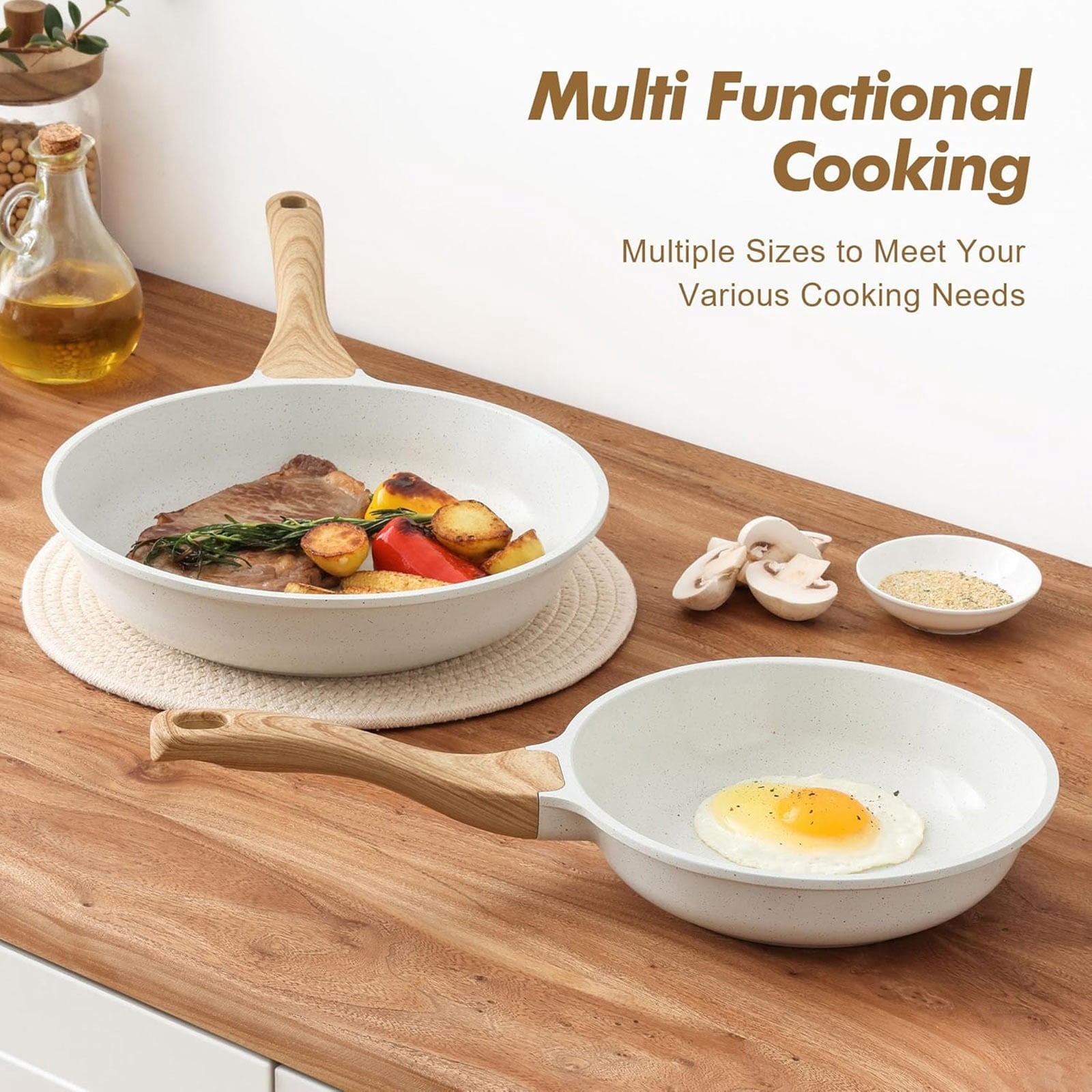 TASTAN Pancake Pan, Multi-Functional Non-Stick Skillet - Induction ...