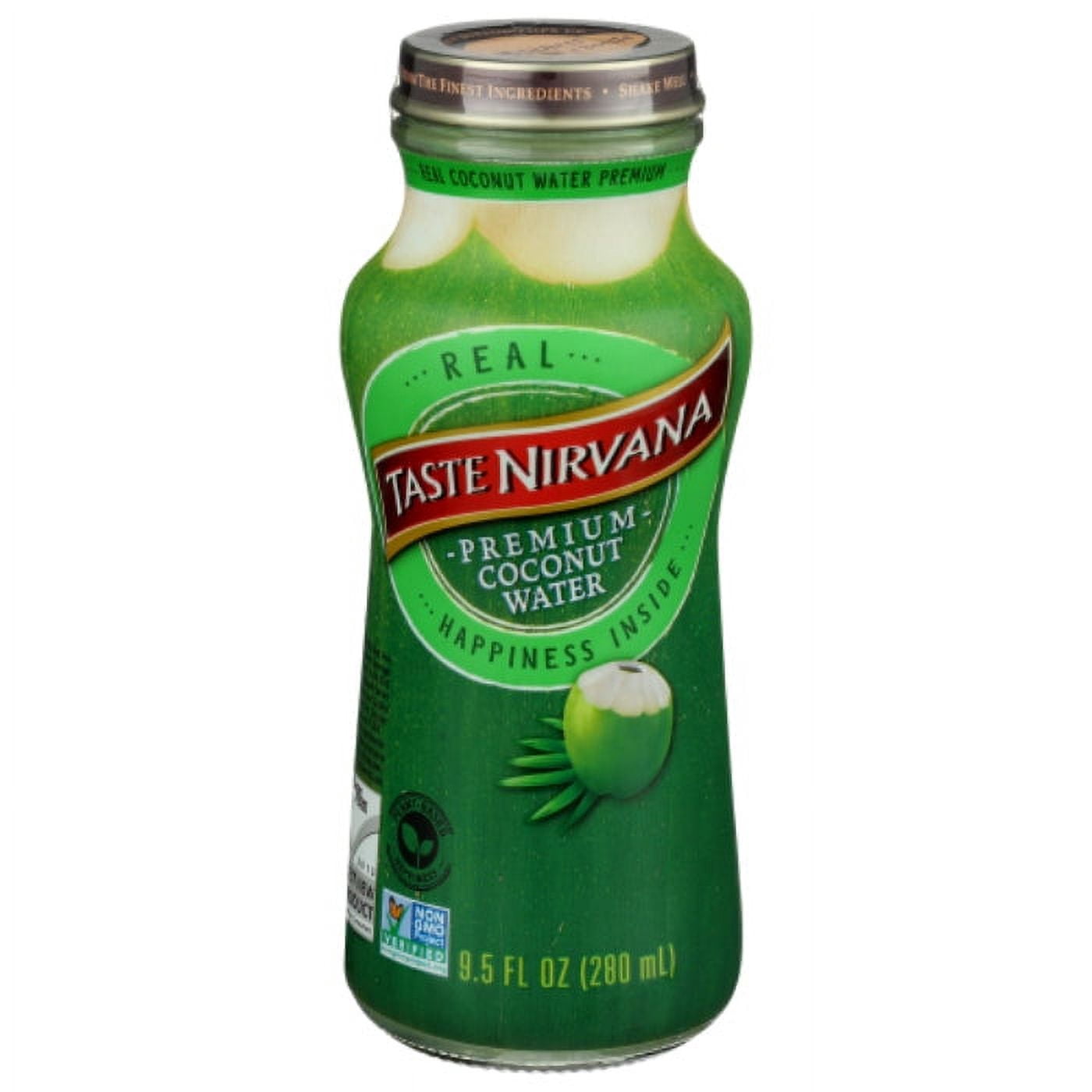 Taste Nirvana Juice Young Coconut, 9.5 fl oz, Pack of 12 - Walmart.com