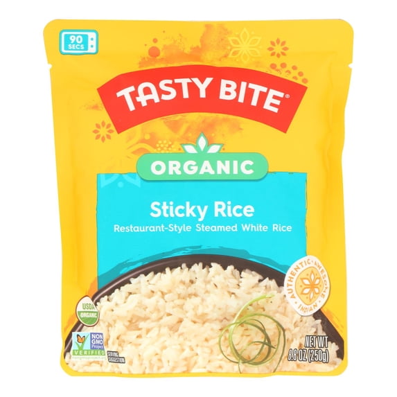 TASTY BITE - Organic Sticky Rice for Quick Meals - 8.8 Oz Case of ...