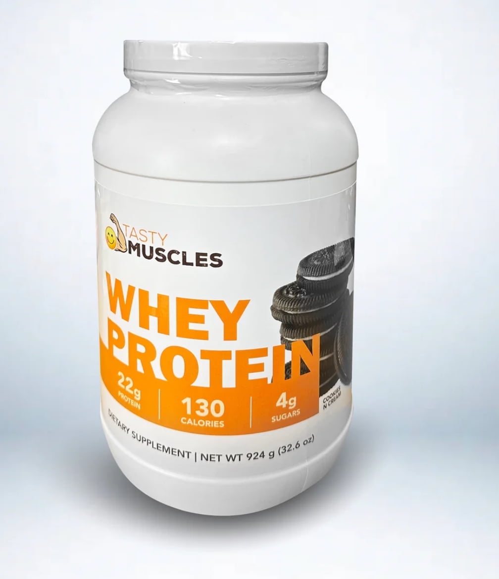 TASTY MUSCLES Whey Protein Powder (Cookies & Cream) - Walmart.com