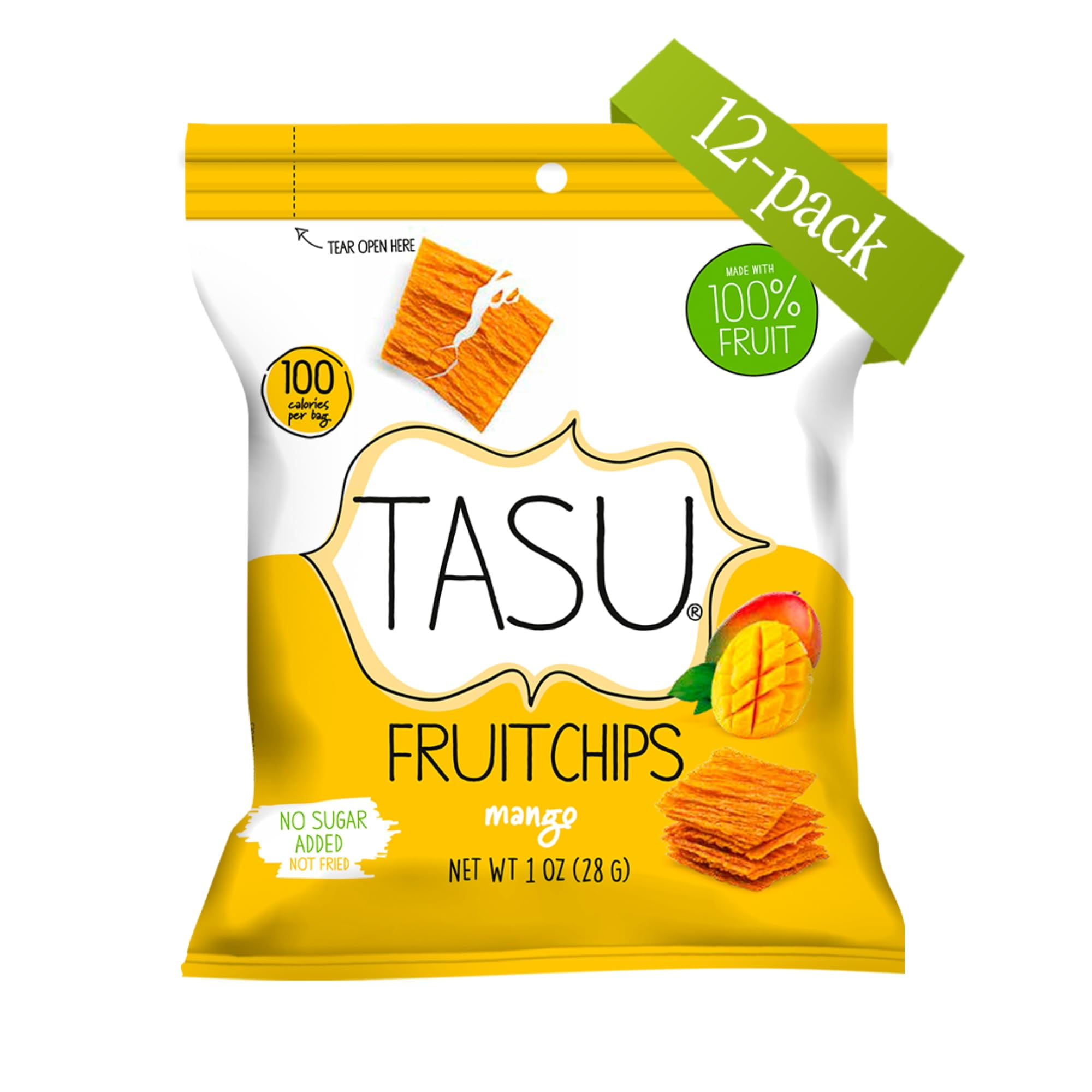TASU Mango Dried Fruit Chips HYZ01 - 100% Natural & Kids & Adults, Vegan Sugar-Free Dried Mango ...