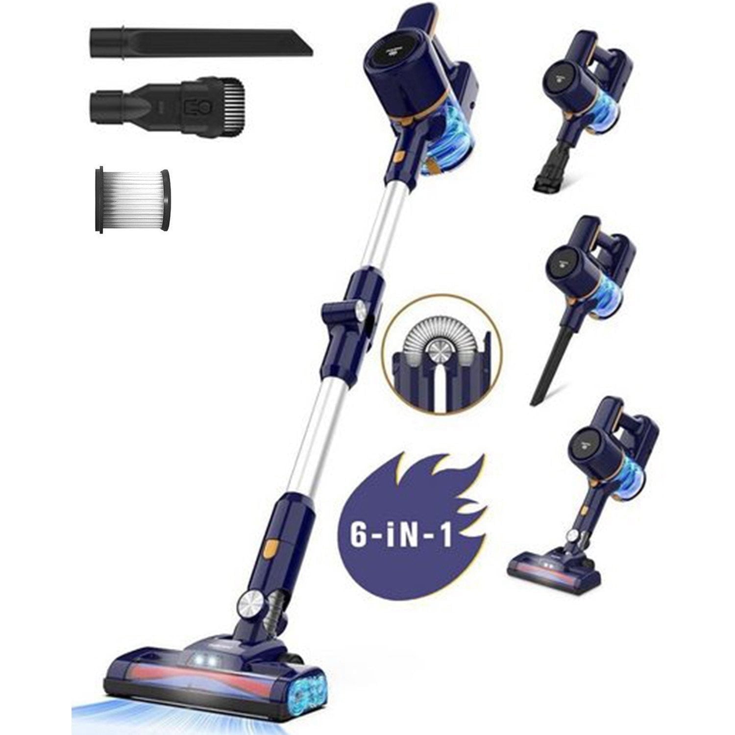 POWEART Lightweight Cordless Vacuum Cleaner 30kPa 55min Runtime ...