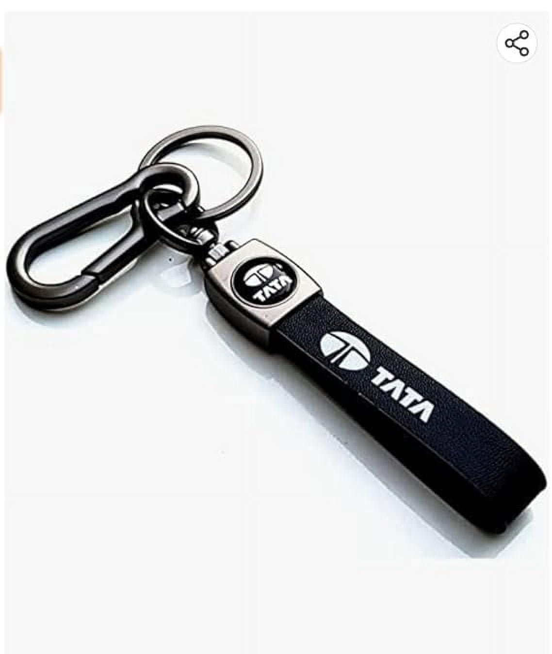 TATA GENUINE LEATHER KEYCHAIN FOR CAR & BIKE with Key chain and key ...