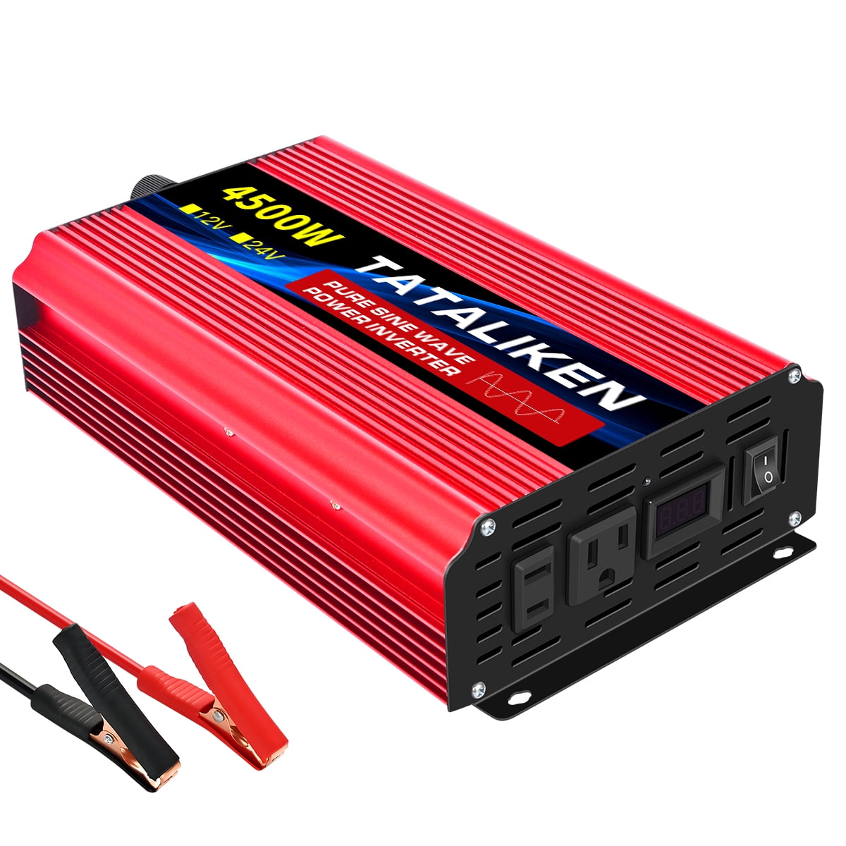 TATALIKEN 4500W Pure Sine Wave Inverter, 12V to 120V AC, 1500W Rated, w ...