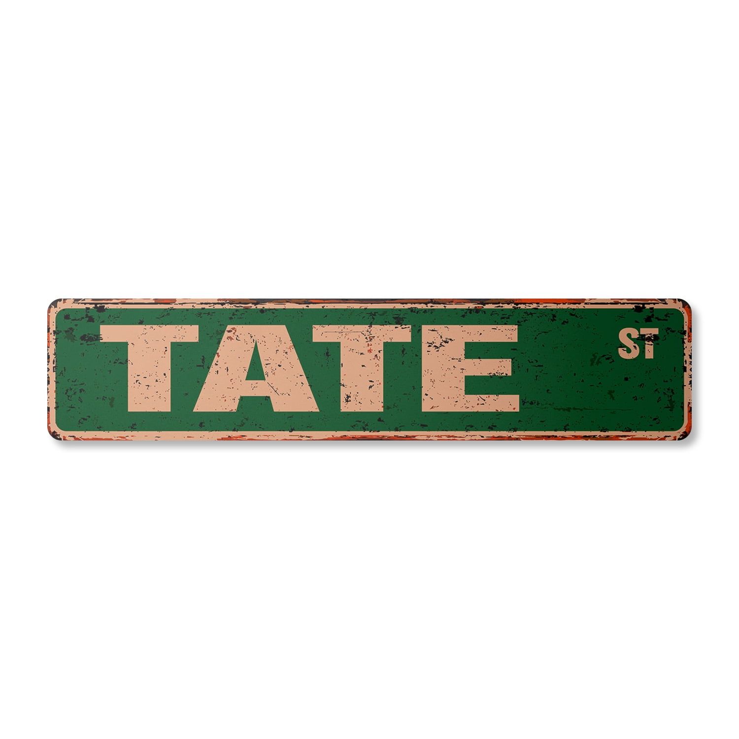 TATE Vintage Plastic Street Sign Childrens Name Room Sign | Indoor ...