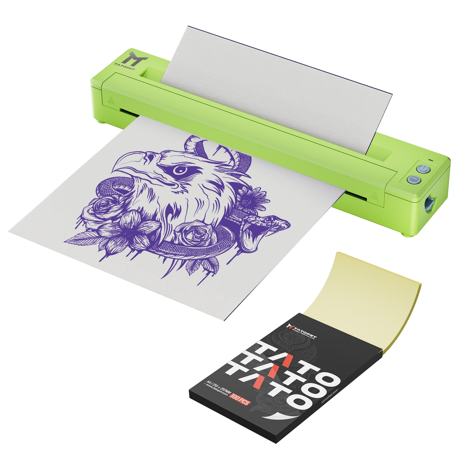 TATOPRT P19 Temporary Tattoo Printer Thermal Bluetooth Wireless Tattoo ...