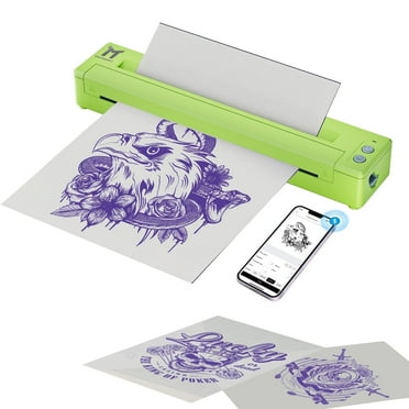 D2025 TP31 Tattoo Stencil Printer, Mini Tattoo Printer with 30pcs ...