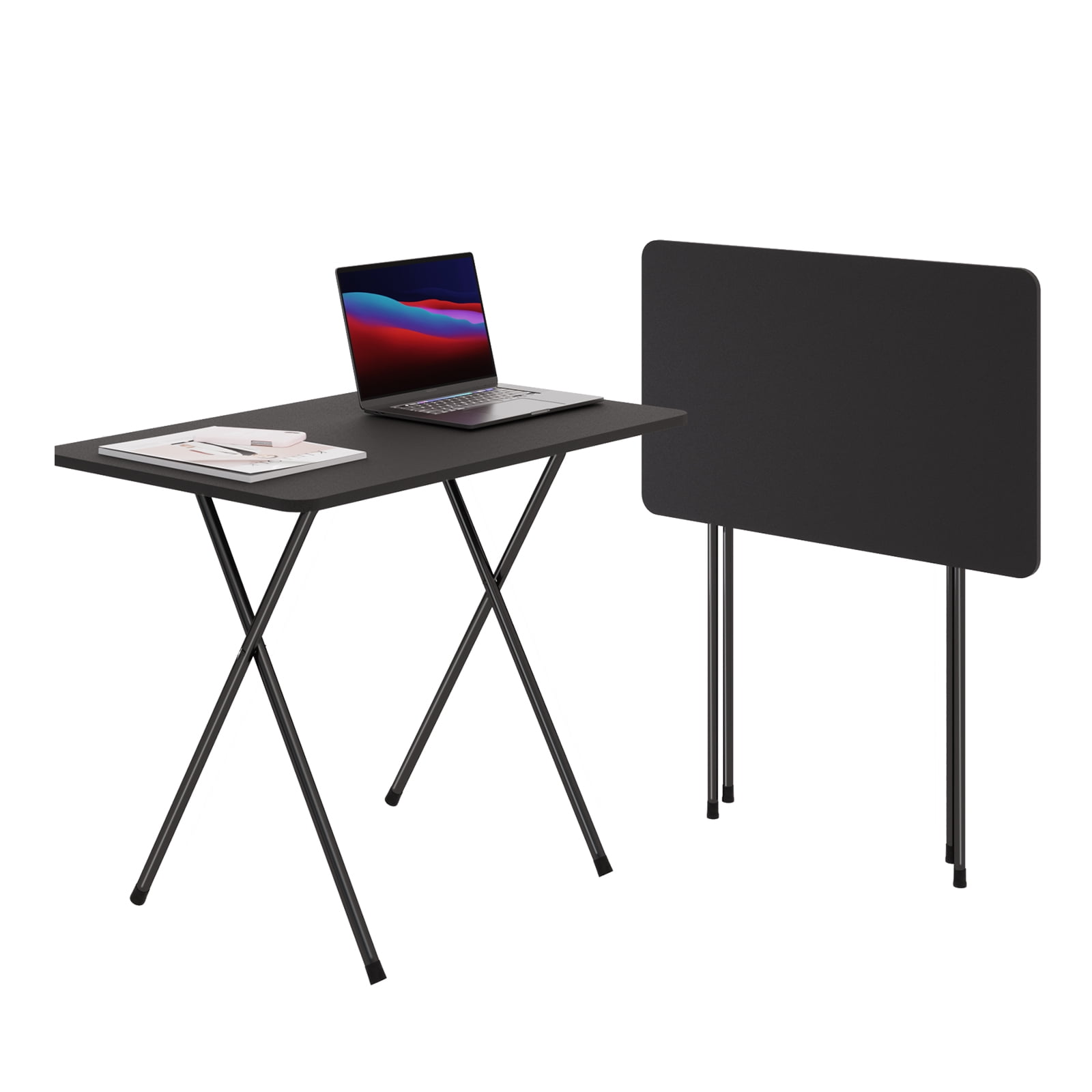 TATOZA Portable Folding TV Tray Table, Dinner Desk for Living Room ...