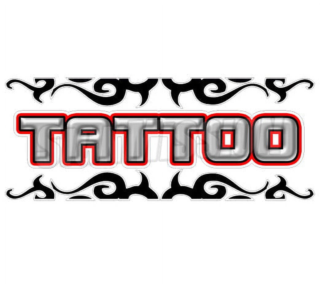 TATTOO Window Decal shop tattooing sign vinyl signs art - Walmart.com