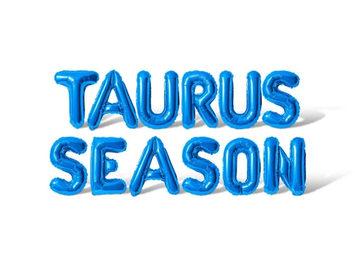TAURUS SEASON Letter Balloon Banner - Taurus Zodiac Birthday Party ...