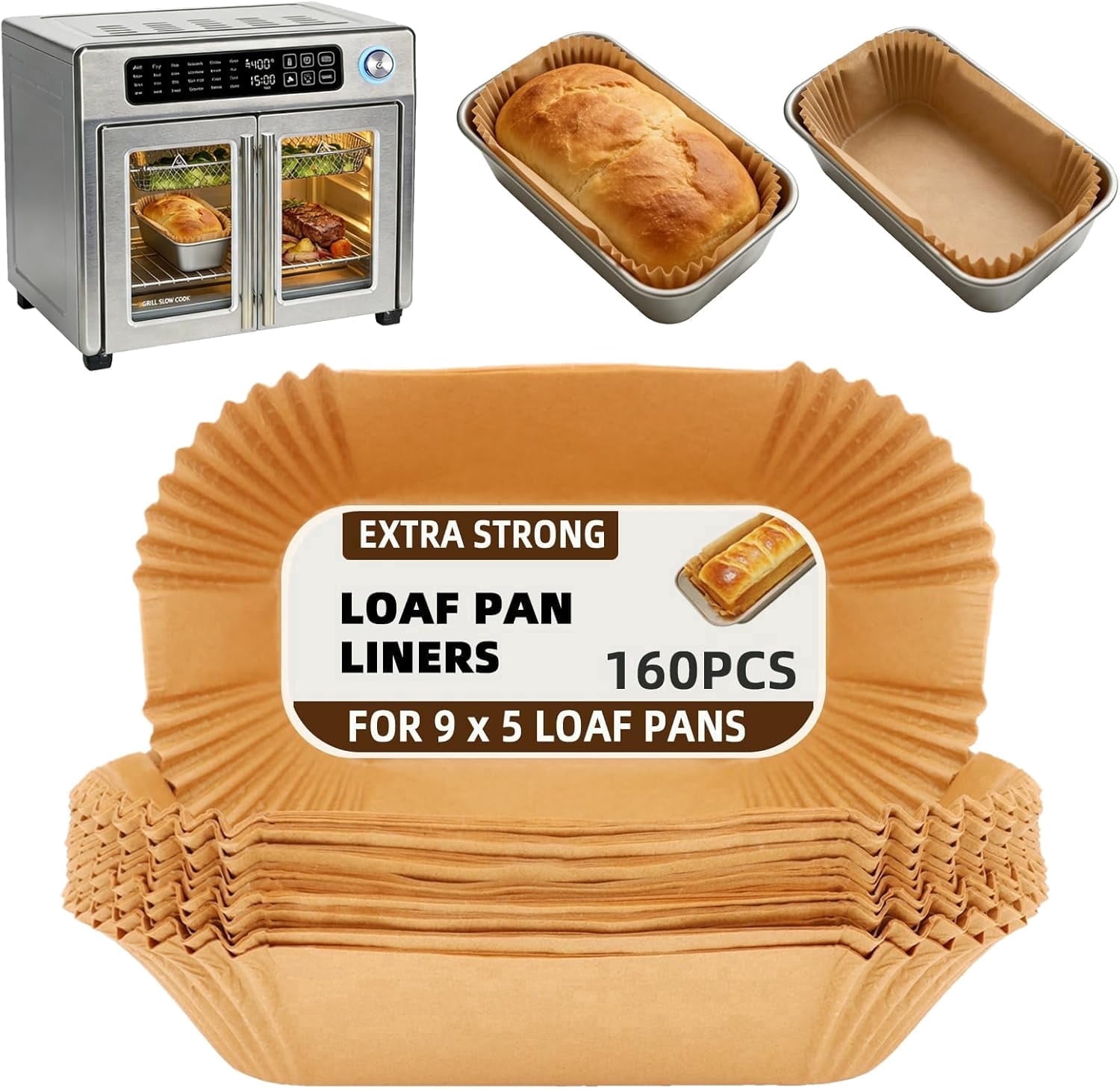 TAVENE 160Pcs Loaf Pan Liners, Bread Pan Liners for Baking Bread , Food ...