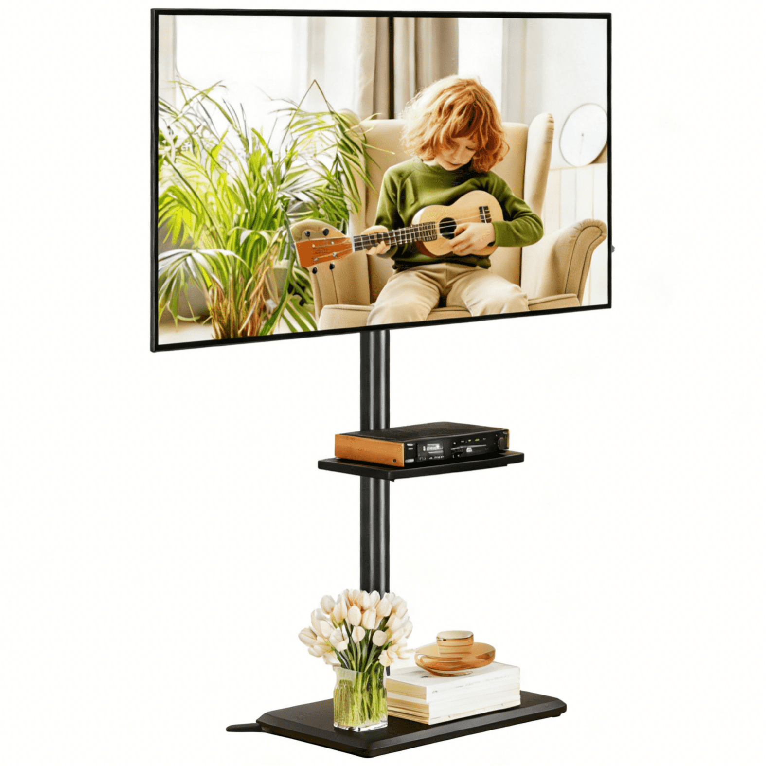 TAVR Furniture Universal Swivel TV Stand with Mount for 32-60 inch ...