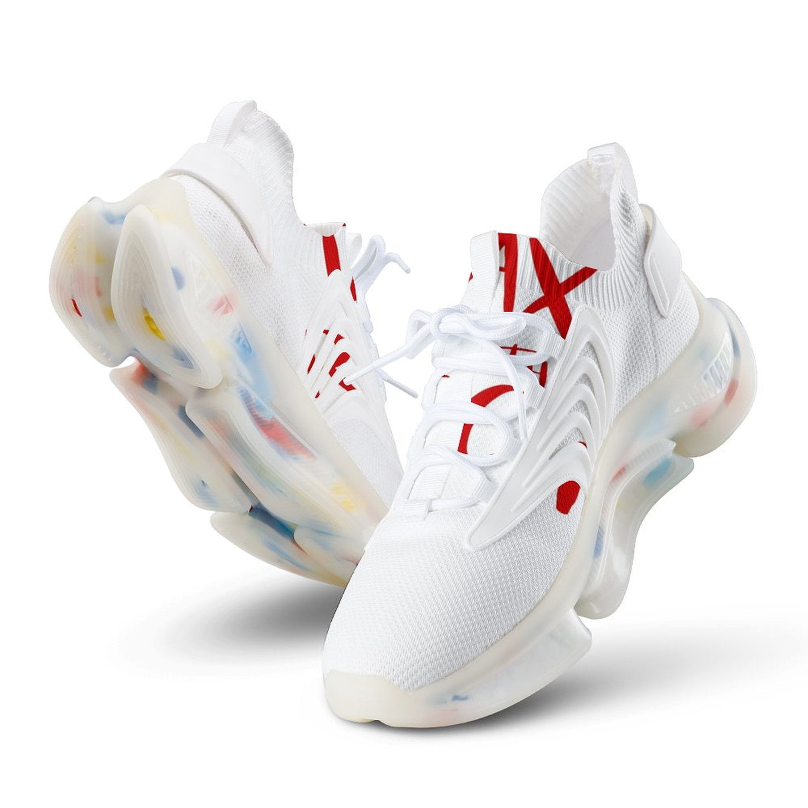 TAX THE RICH RED LETTERING Walking Shoes for Men Woman Lightweight ...