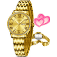 Taxau Luxury Gold Watches For Womens Diamond Womens Watches With Gold