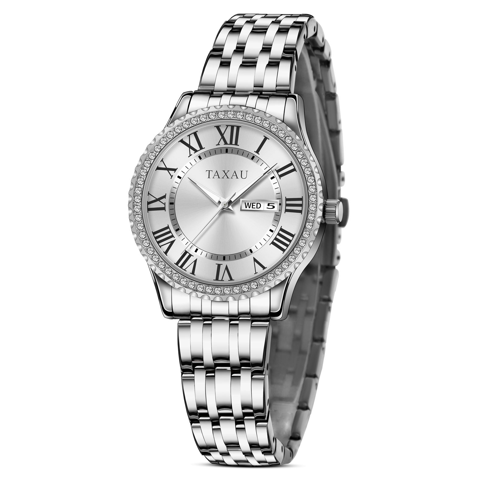 TAXAU Two Tone Womens Watches Elegant Date Watches For Women Small ...