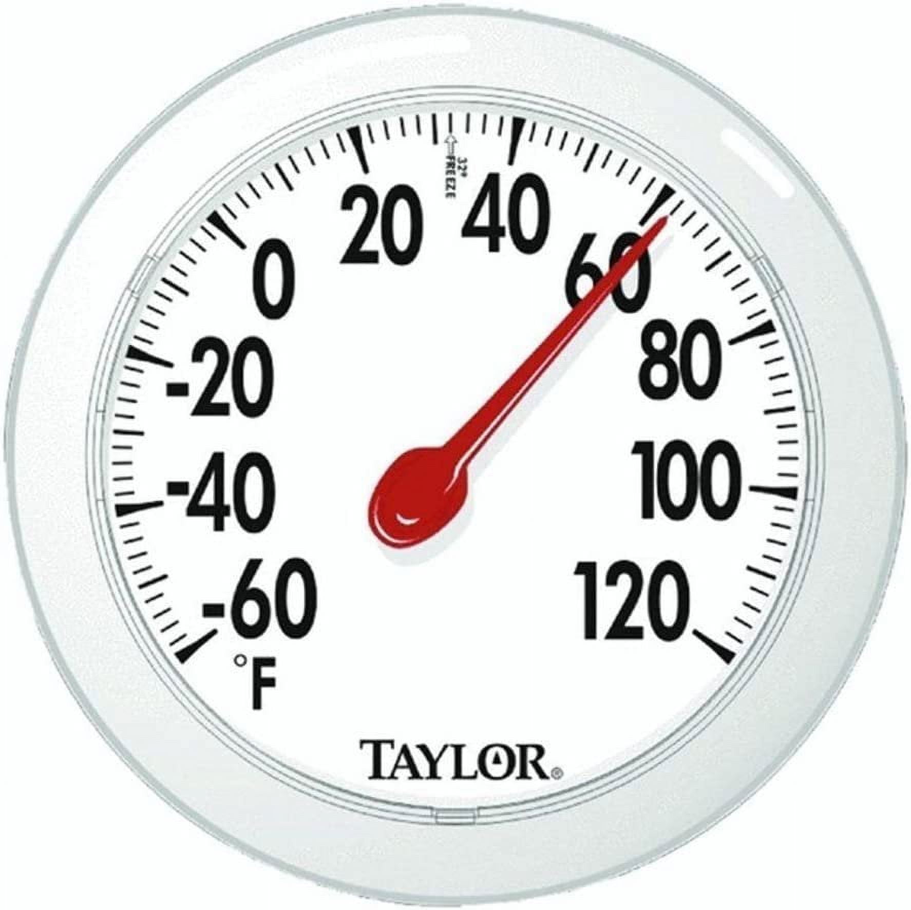 "Taylor 5630 6"" Round Dial Thermometer for Indoor/Outdoor, Easy to ...