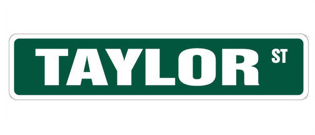 TAYLOR Street Sign Decal Childrens Name Room Decal | Indoor/Outdoor ...