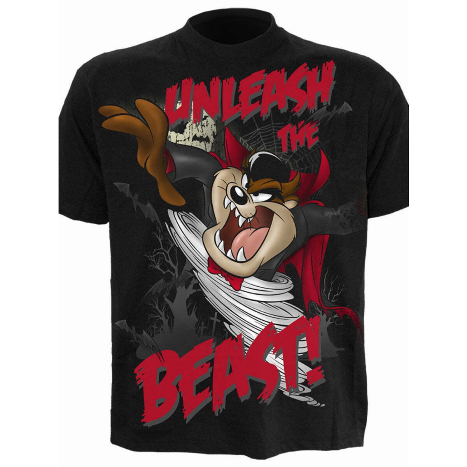 TAZ - UNLEASH THE BEAST - Front Print T-Shirt Black100% cotton ...