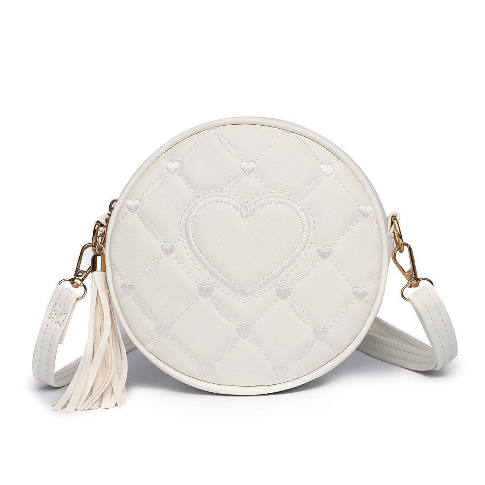 TAZAG Women's Small Round Bag Mini Fashion Crossbody Bag Love ...