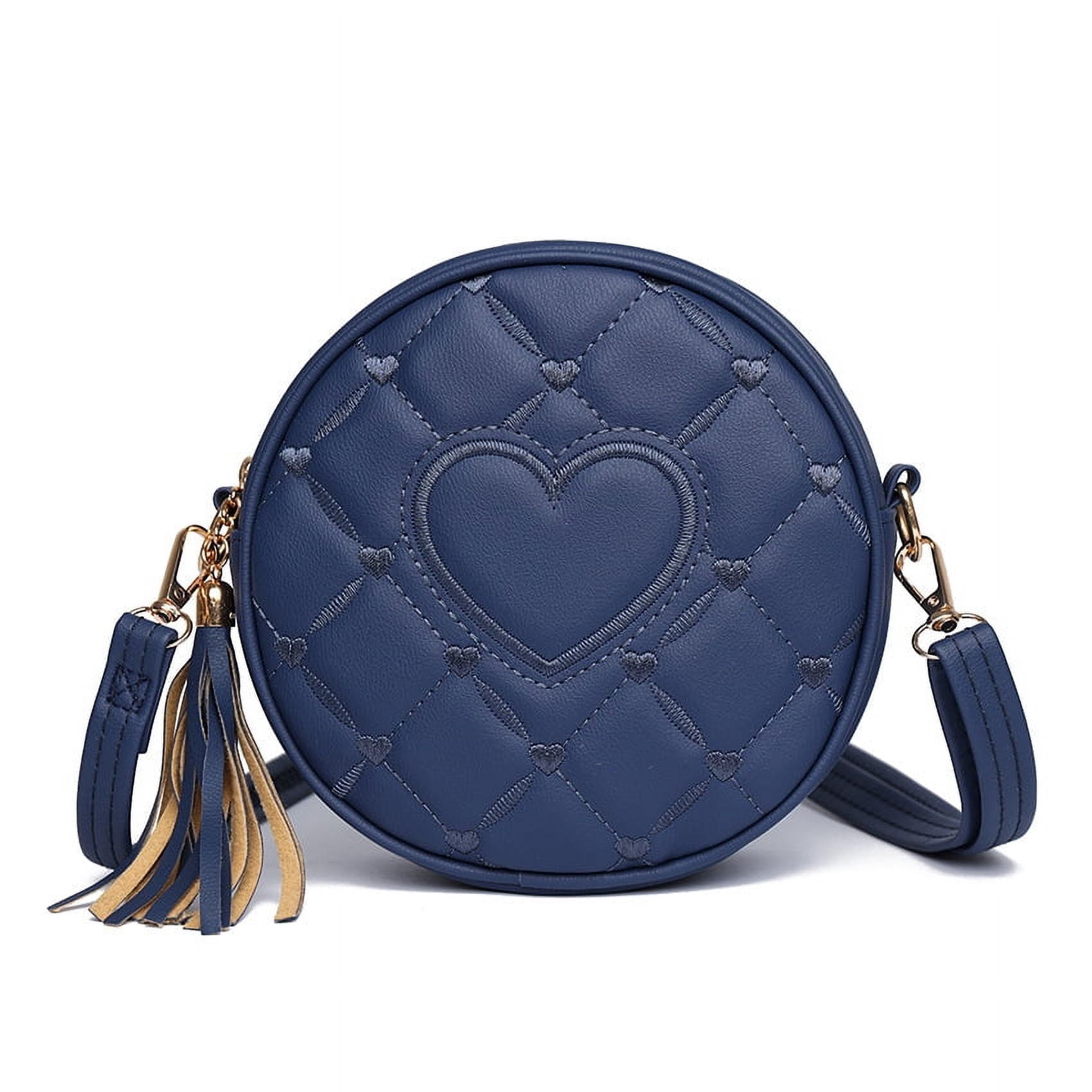 TAZAG Women's Small Round Bag Mini Fashion Crossbody Bag Love ...