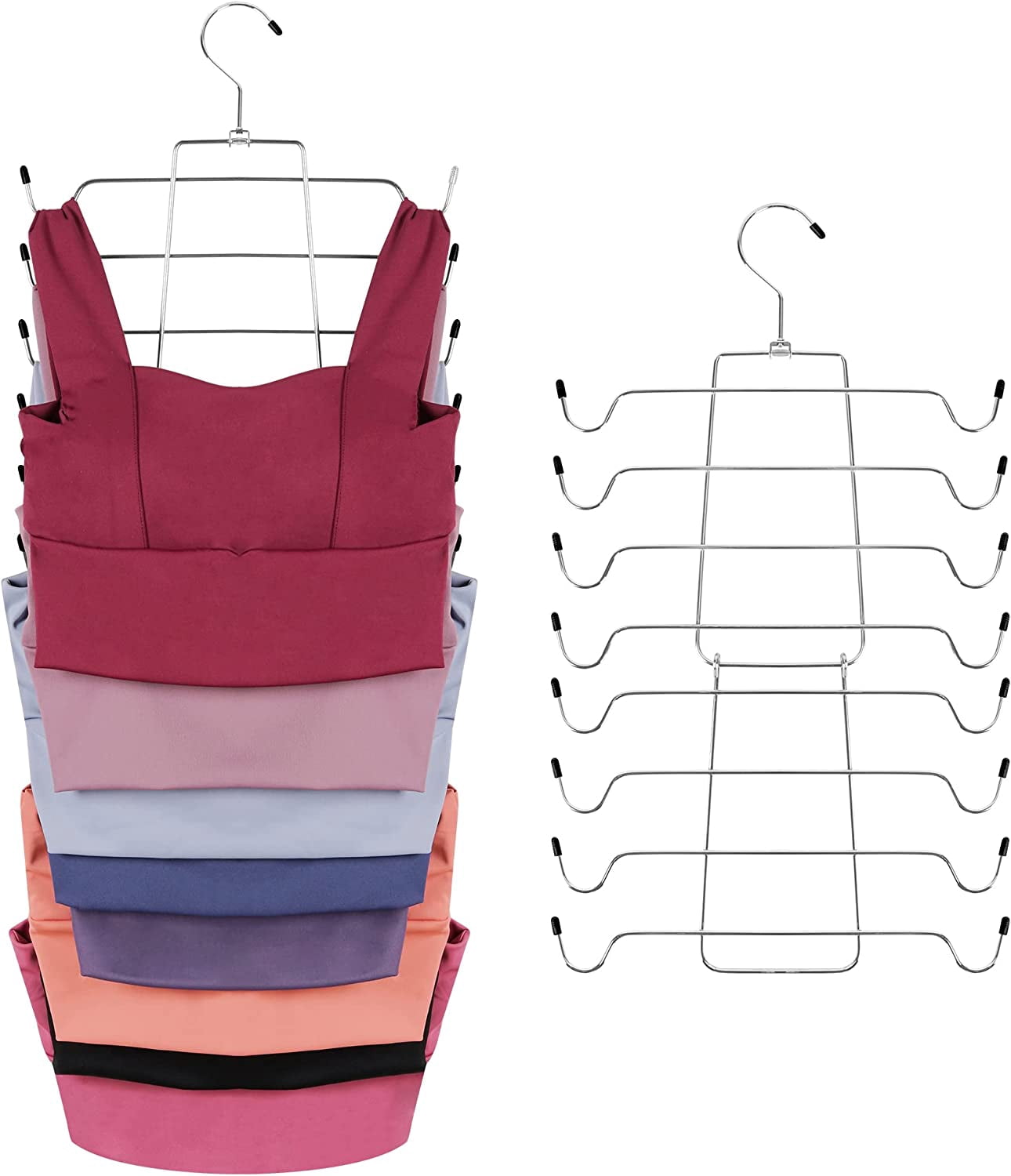 TAZEMAT Metal Space Saver Storage Hanger, Multi Organiser for Clothes ...