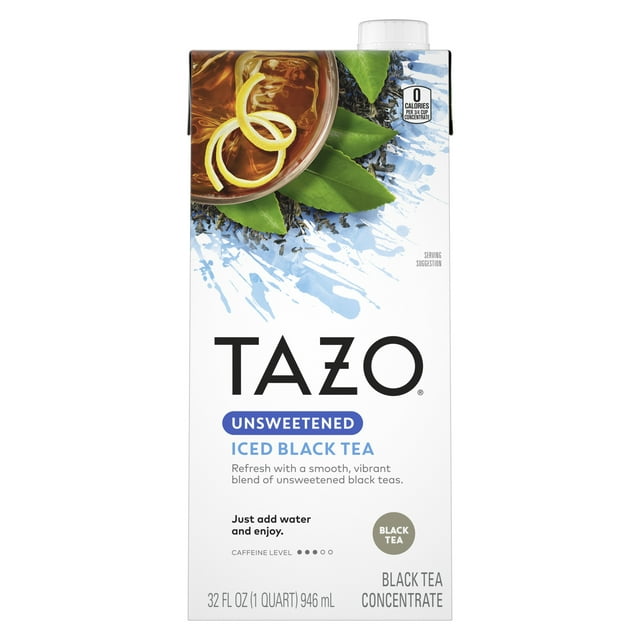 TAZO Iced Tea Concentrate, Black Tea, 32 oz Carton - Walmart.com