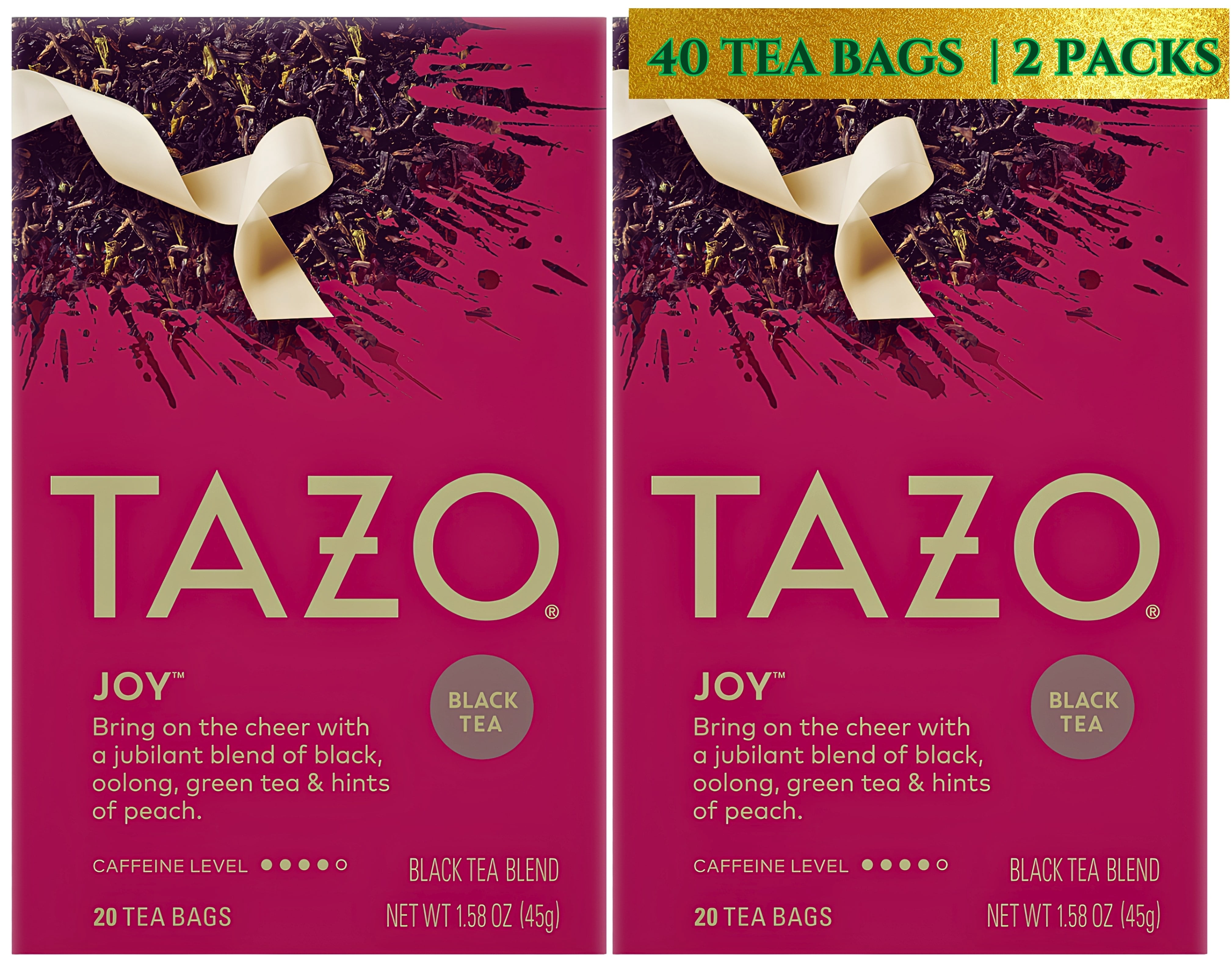 TAZO Joy Limited Edition Seasonal Black Tea Blend –20 Count Tea Bags ...
