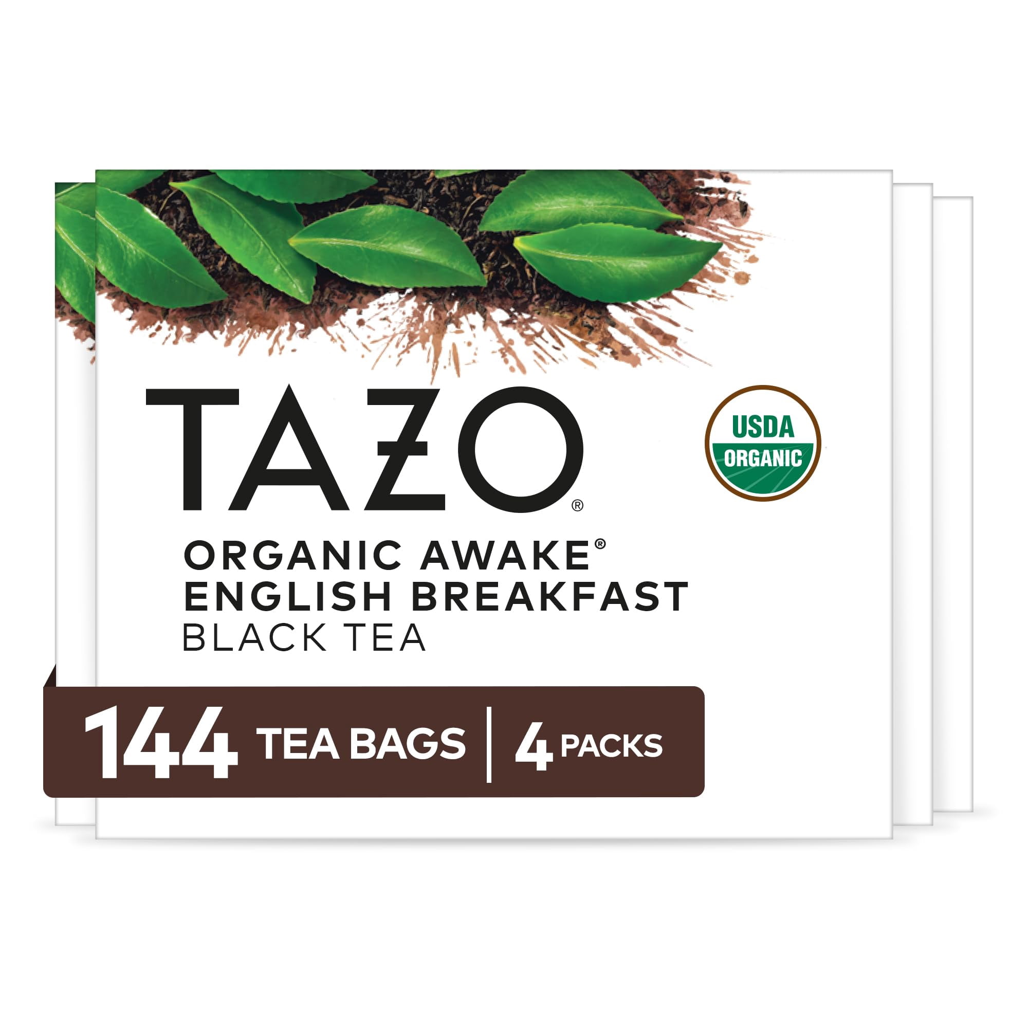 TAZO Organic Awake English Breakfast Black Tea Bags, 144 Total Tea Bags ...