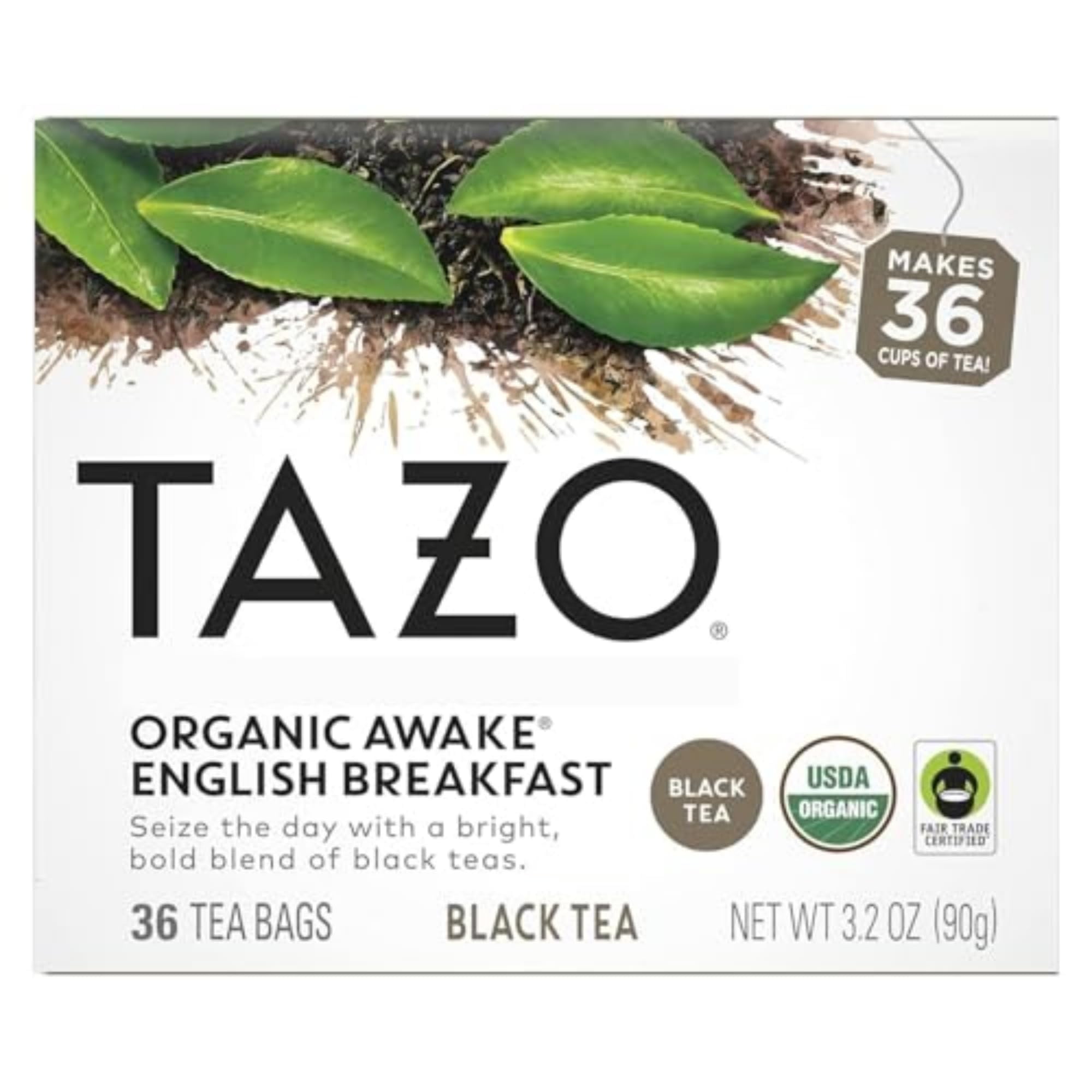 Organic Awake English Breakfast Black Tea, Black Tea With Caffeine, 36 ...