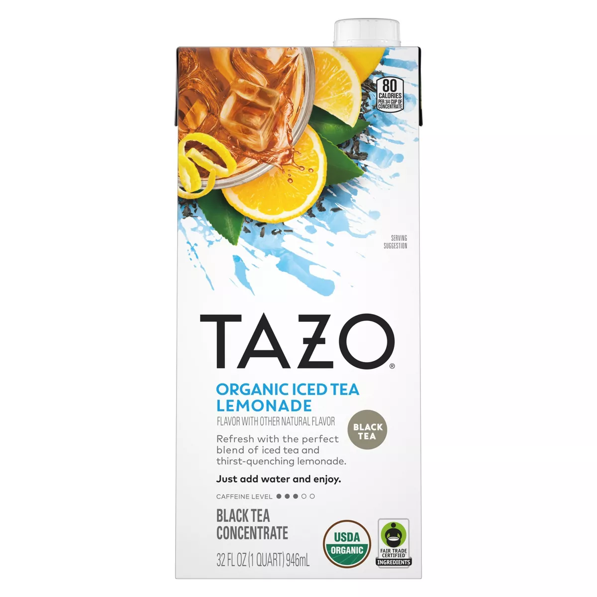 TAZO Organic Iced Tea Lemonade Concentrate - 32 fl oz - Walmart.com