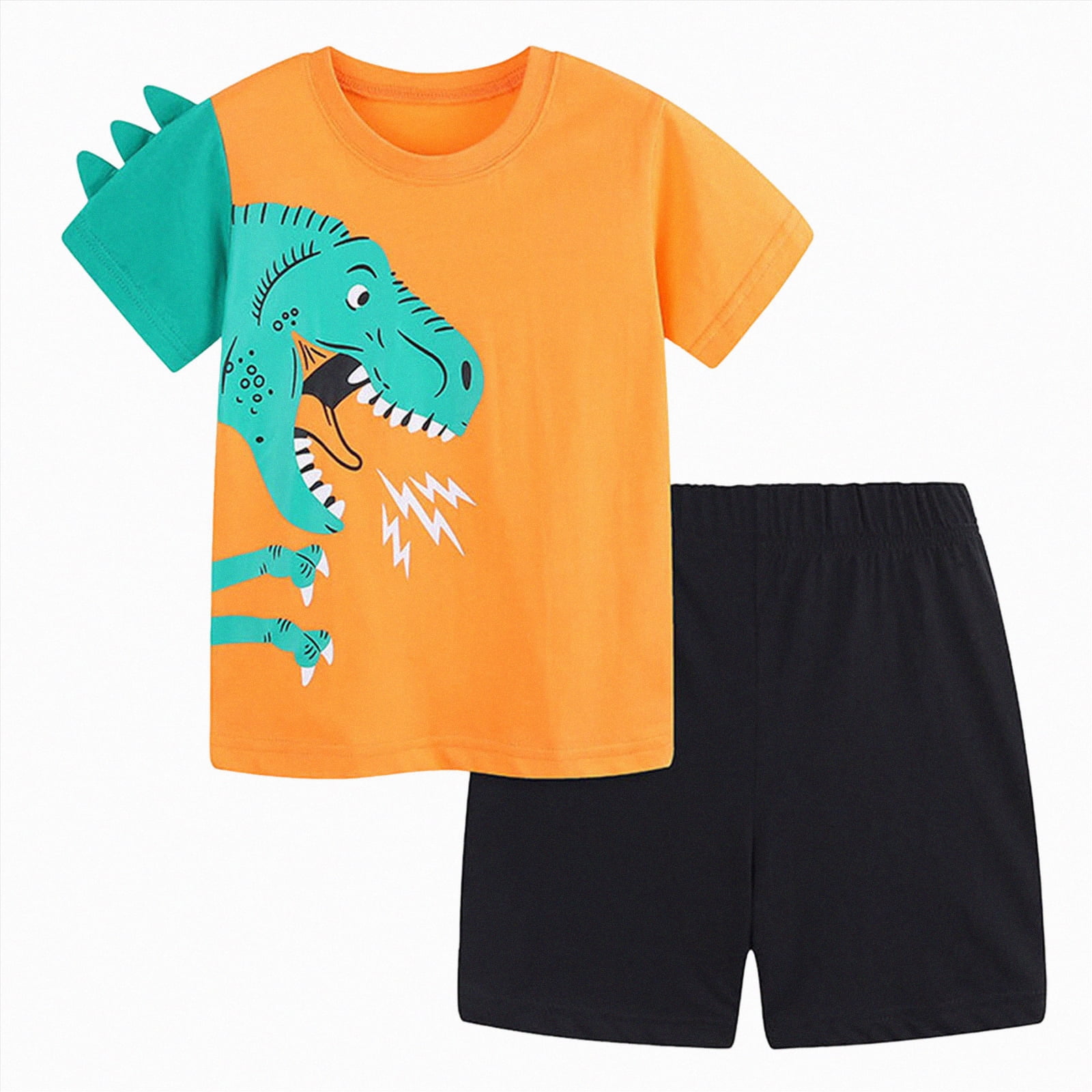 TAmten Boy's 2-8 Years Short Sleeve T-Shirt and Short Outfit Set ...
