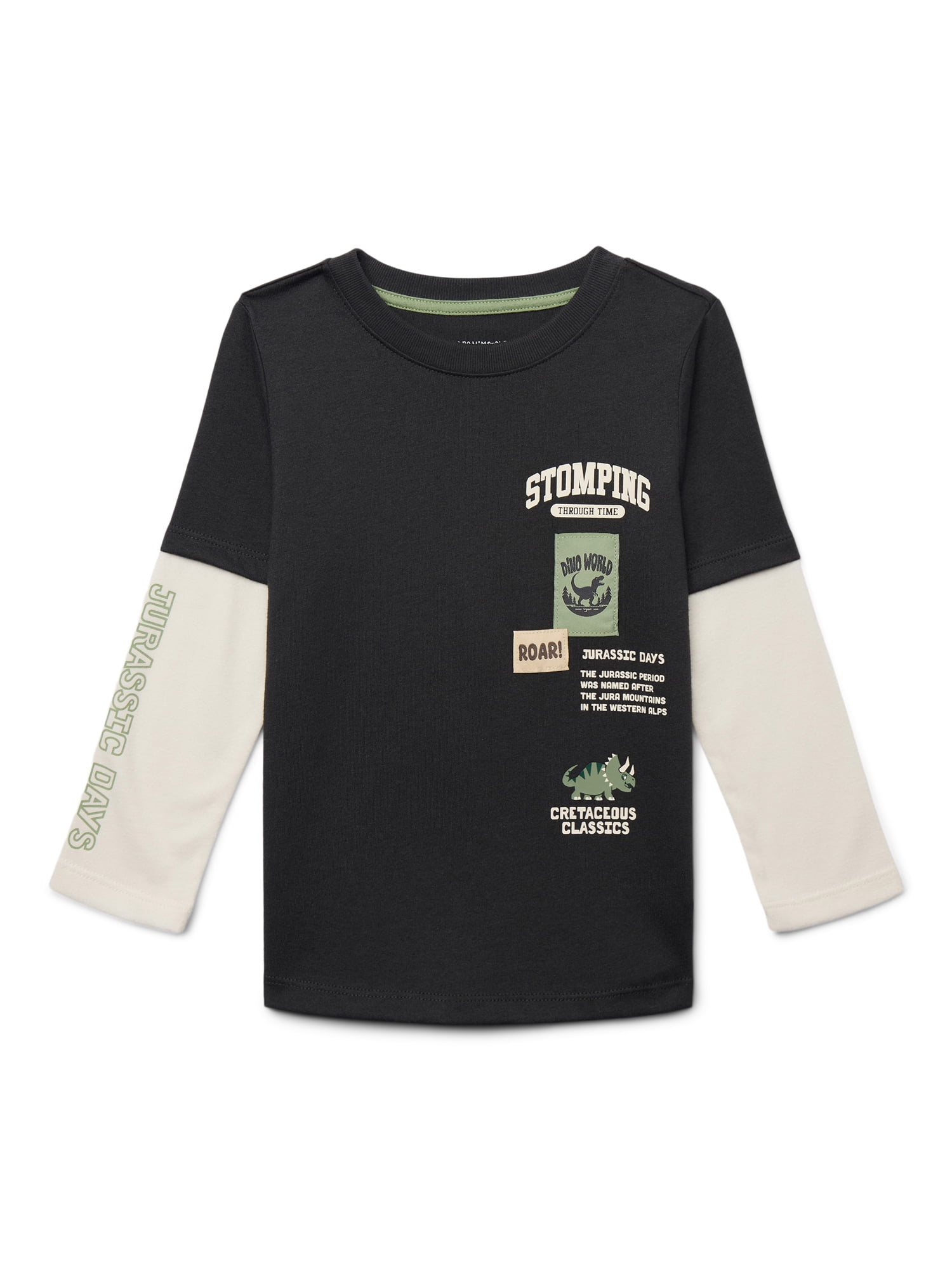 Garanimals Toddler Boys Layered Graphic Tee with Long Sleeves, Sizes ...